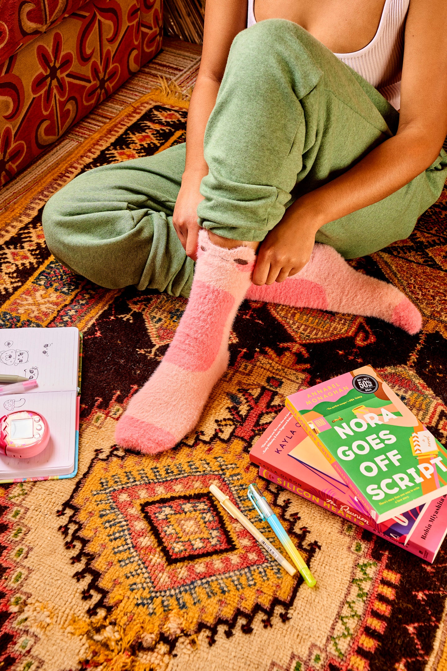 Mina the Frog Fuzzy Sock – Tiny Protectors | Official Store